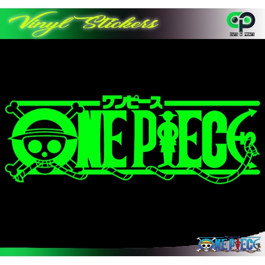 One Piece Logo 003 - Vinyl Sticker (For Laptop, Motorcycle, Car, Etc ...