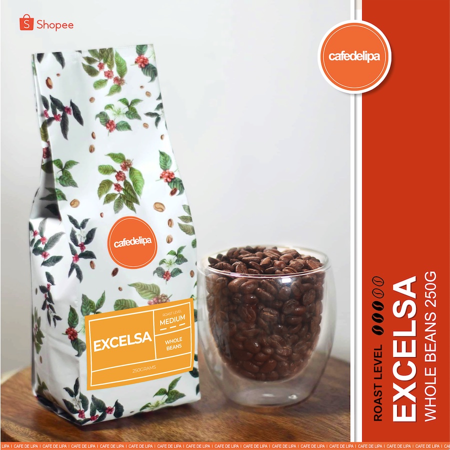 Cafe de Lipa Excelsa Premium Roasted Coffee Beans 250G | Shopee Philippines