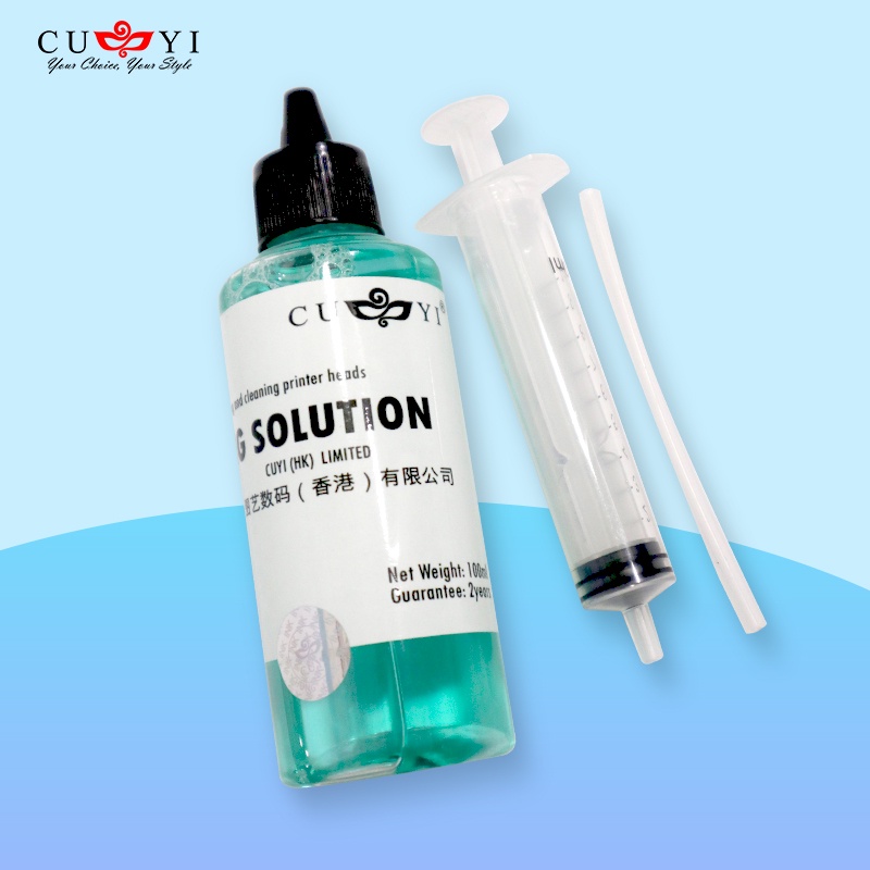 100ml CUYI Cleaning Solution for Inkjet Printer with Syringe & Hose ...