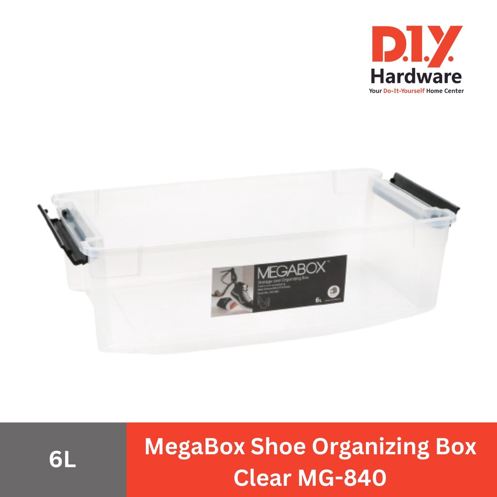 MegaBox Shoe Organizing Box 6L Clear MG-840 | Shopee Philippines