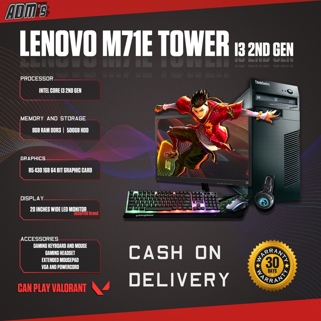 Desktop Gaming tower intel core i3 | intel core i5 8GB RAM 500HDD 1GB ...