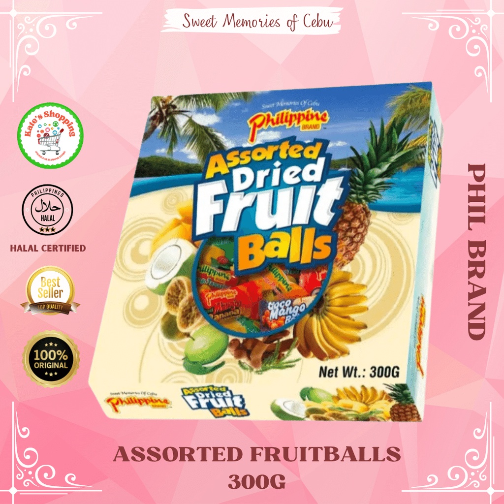 PHIL BRAND ASSORTED FRUITBALLS GIFTBOX 300G | Shopee Philippines