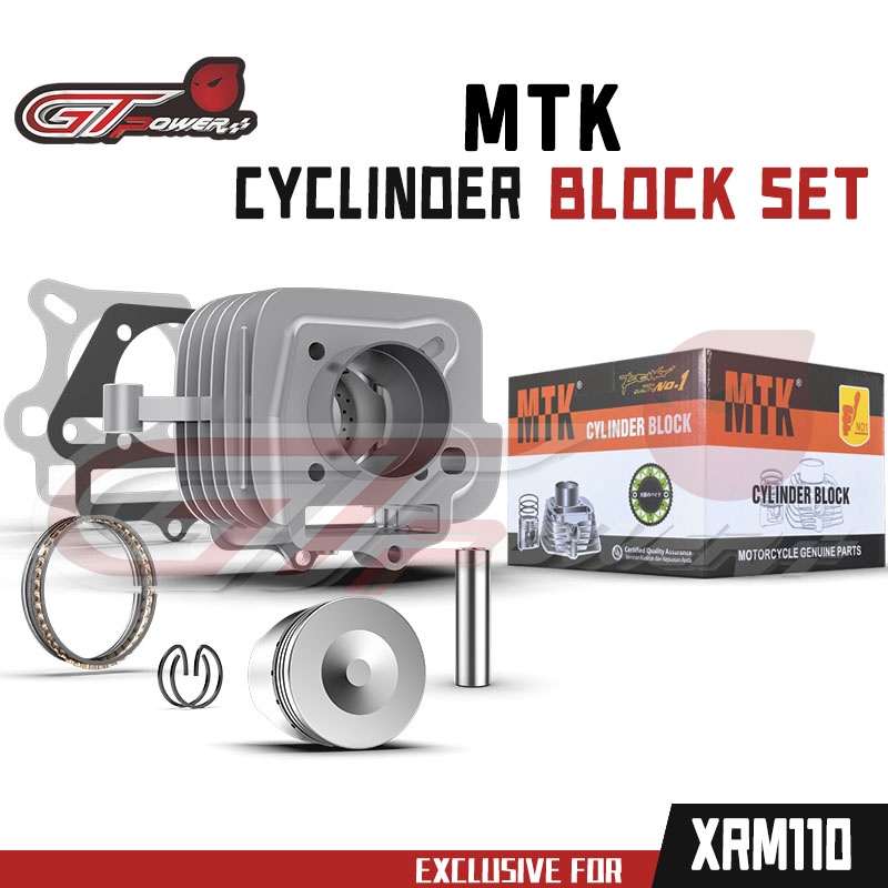 MTK Cylinder Block Set XRM110 STD Φ50MM Φ53MM Φ54MM Φ56MM | Shopee ...