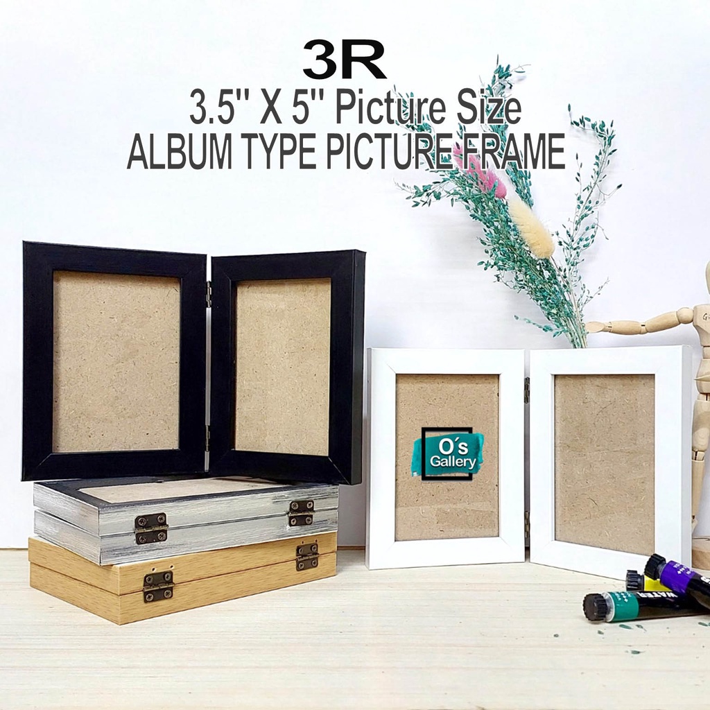 NEW! Book Type Picture Frame 4"x4", 2R, 3R, 4R, 5R, Table top 4colors ...