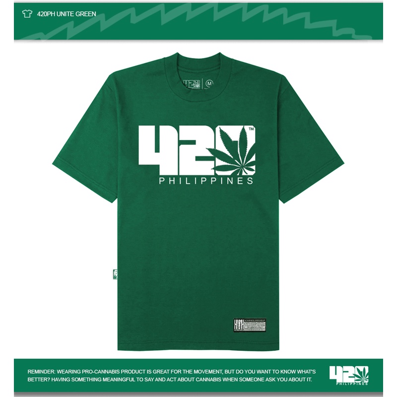 420PH Unite (GREEN) T-Shirt | Shopee Philippines