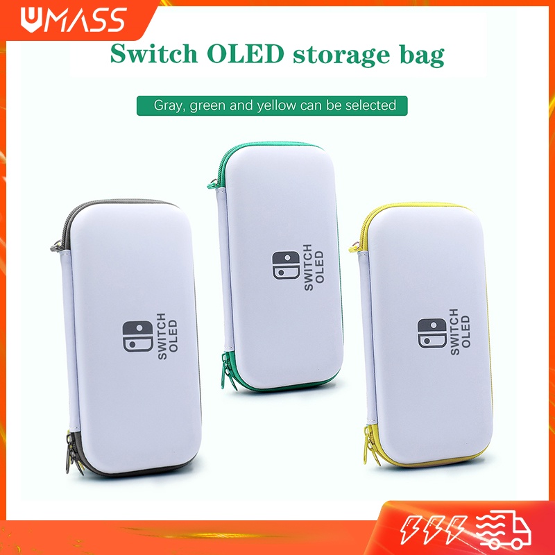 Switch OLED Storage Carry Bag Accessories Kit PC Clear Cover Case ...
