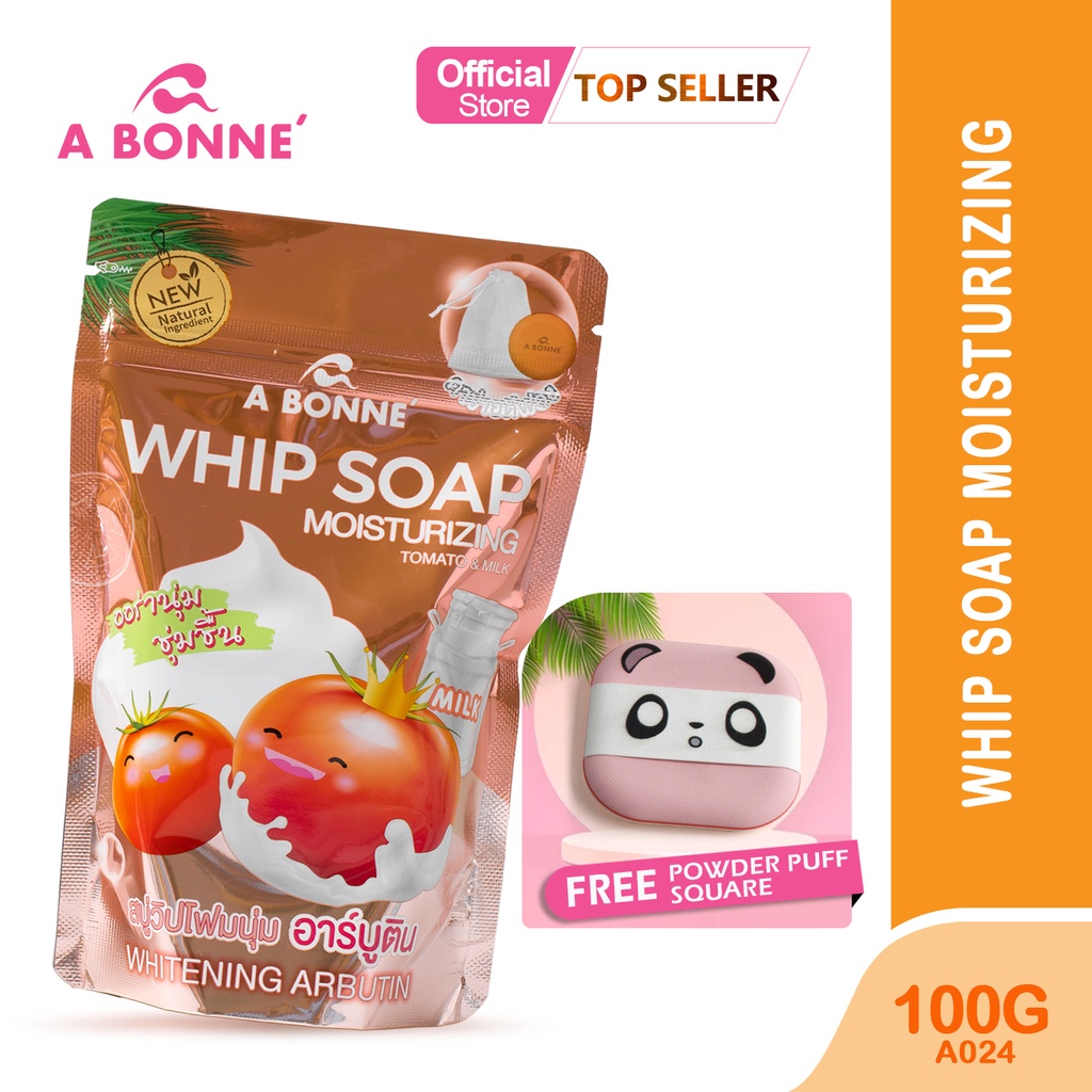 Abonne Whip Soap Moisturizing 100G - Tomato & Milk ( A024 ) | Shopee ...