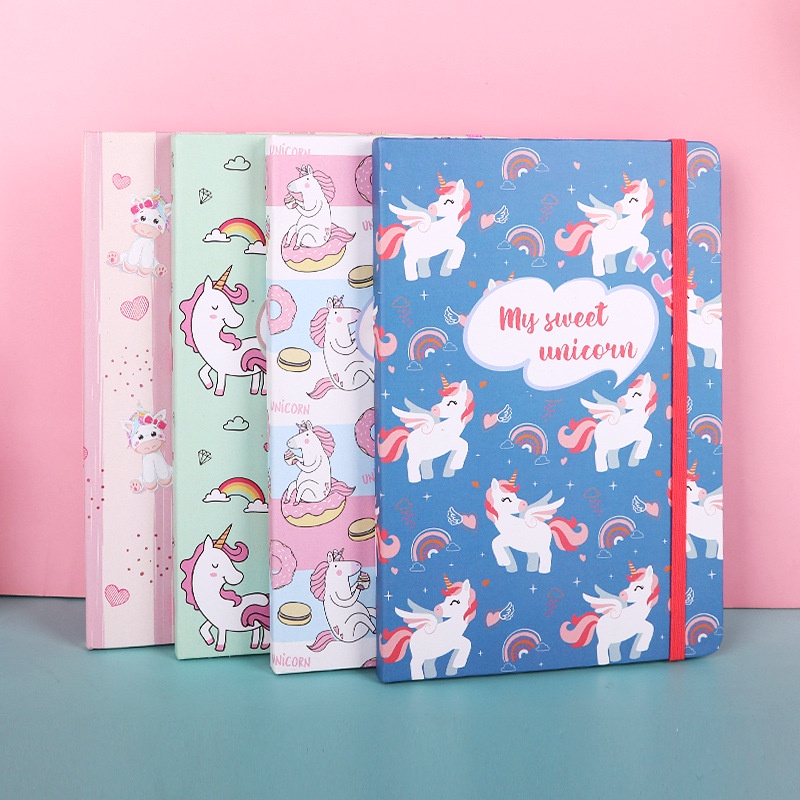 1PC A7 Unicorn Notebook School Supplies Small Notebooks Planner Cute ...