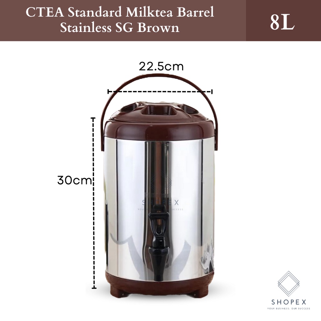 12L/10L/8L Ctea Stainless Thermos Milktea bucket/Standard Milktea Barrel SG / Milktea Thermos ...