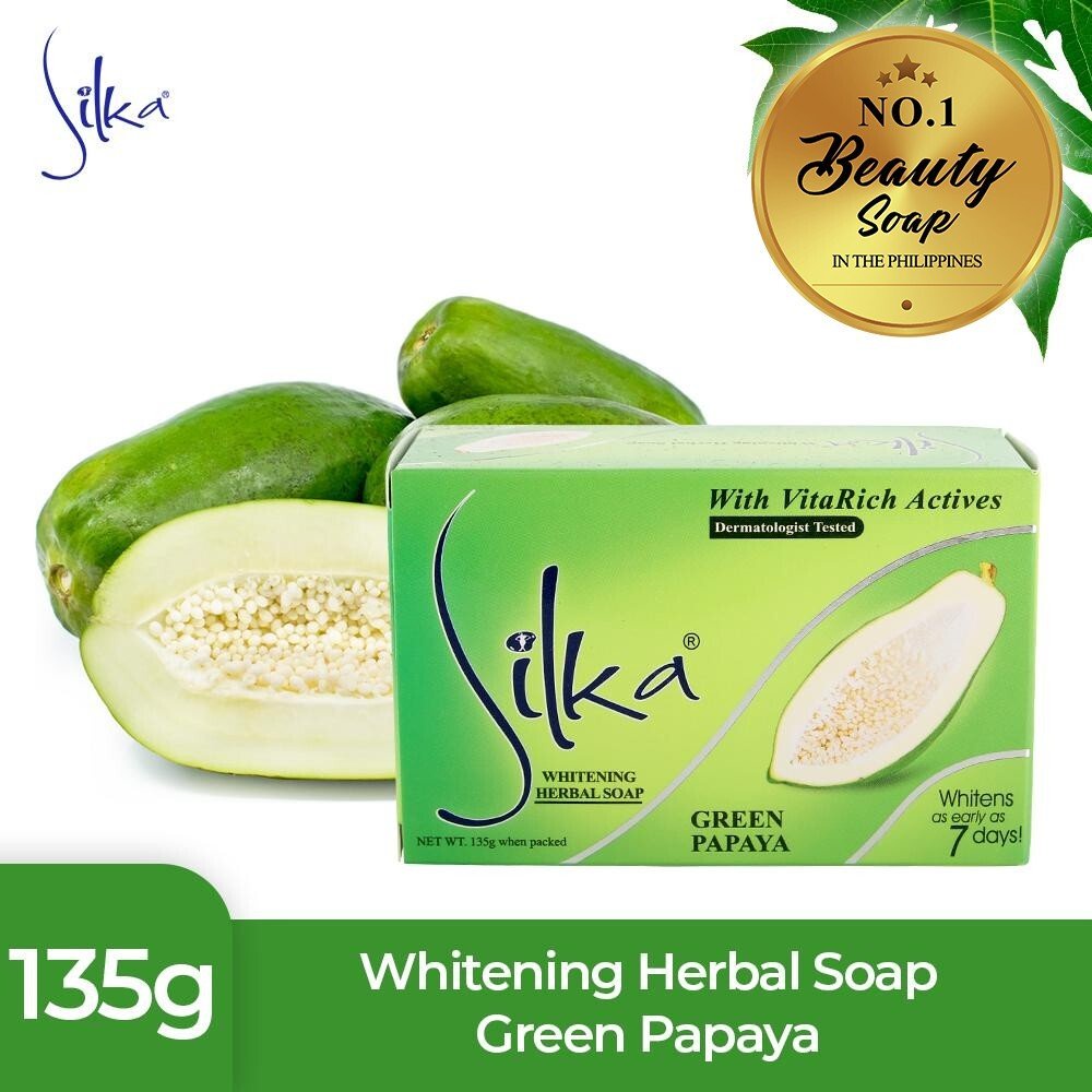 Silka Green Papaya Soap 135g | Shopee Philippines