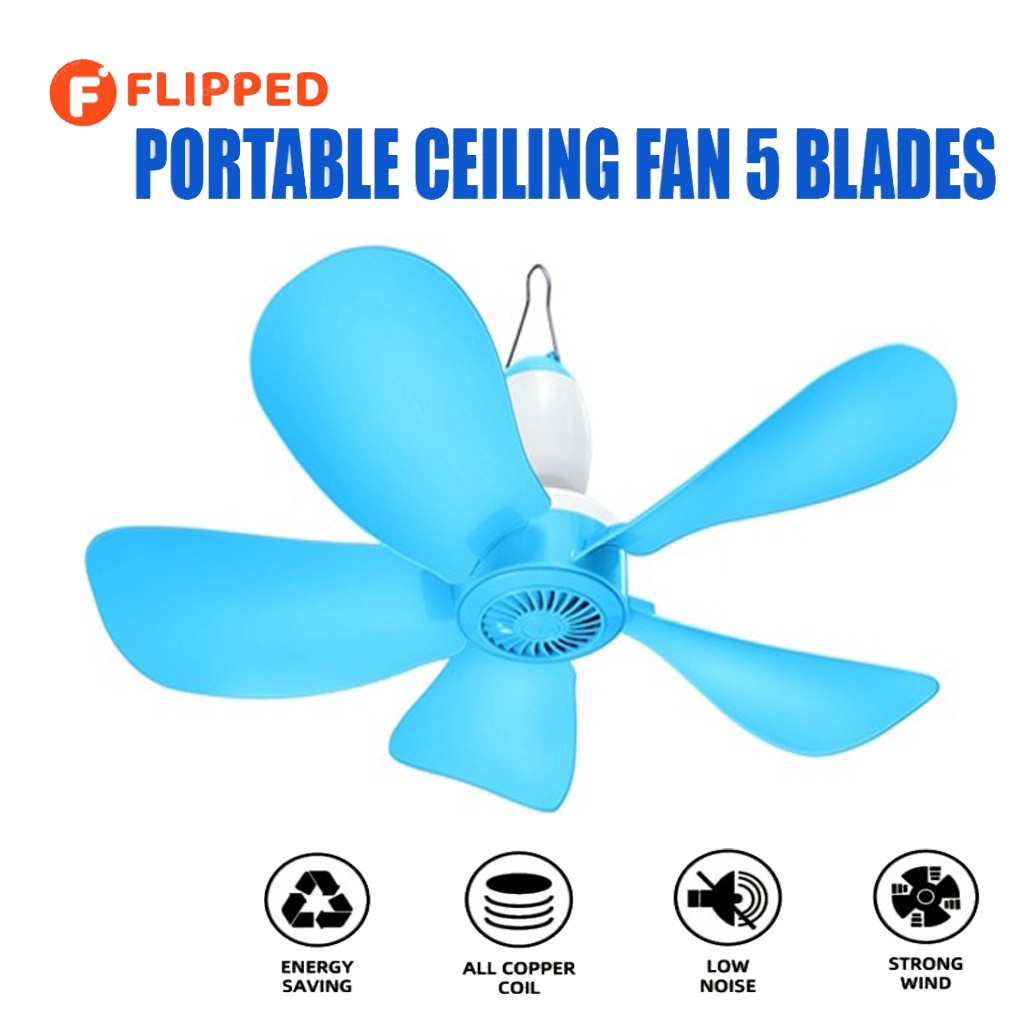 Ceiling Fan 5 Blades Fan electric fan Quiet fan Energy Saving Clip ...