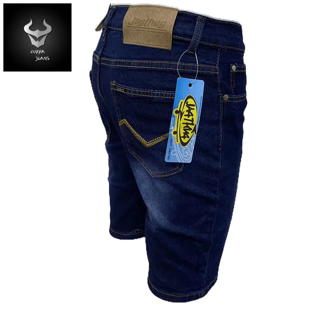 JagThug maong short dark blue for men fit to (28-36) COD | Shopee ...