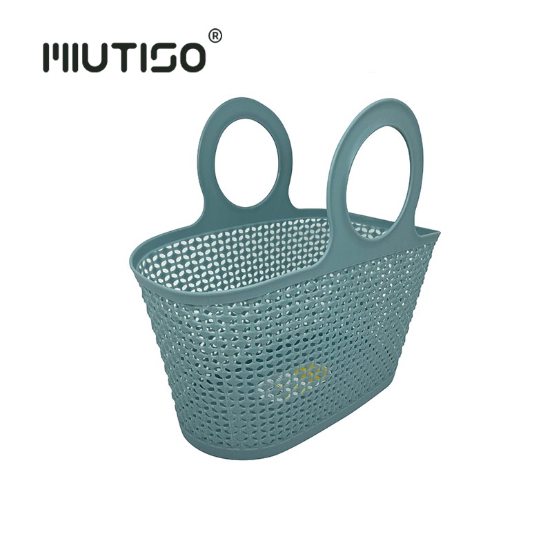 Miutiso Plastic Storage Baskets Woven Basket Bin Organizer with Handles ...