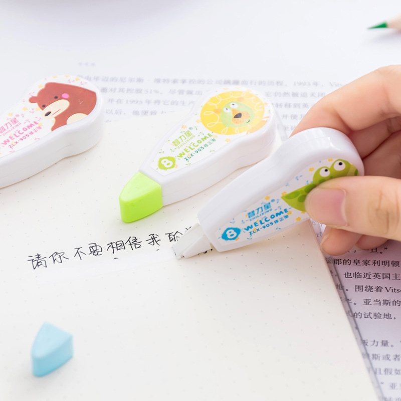 Correction Tape MINI Roller White Sticker Tape for Student Error School ...