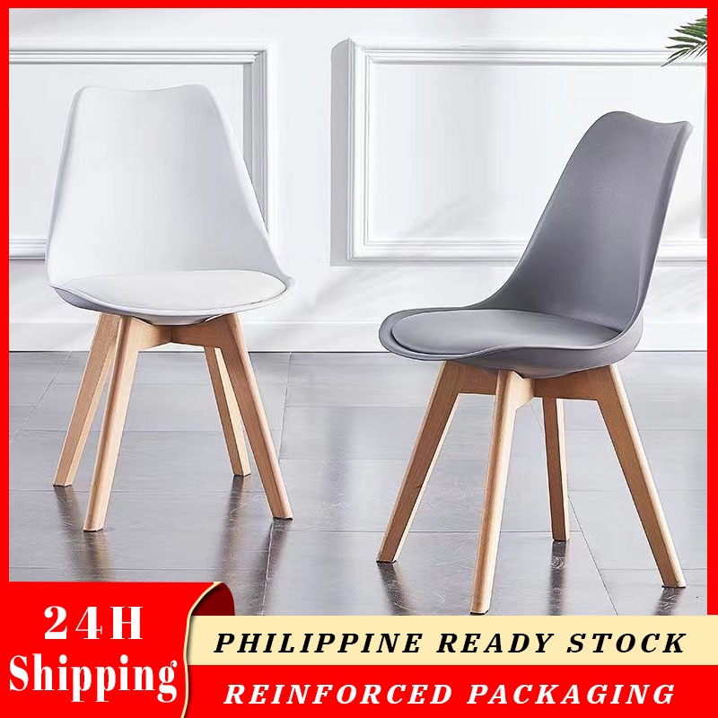 Nordic Study Chair with Cushion Dining Chair Household Light Luxury ...