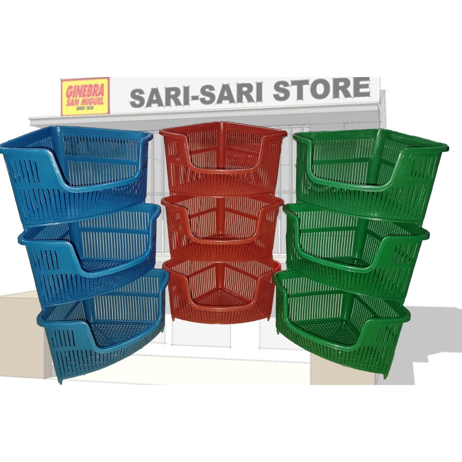 3pcs multi purpose tray / sari sari store basket / fruit and vegetable ...