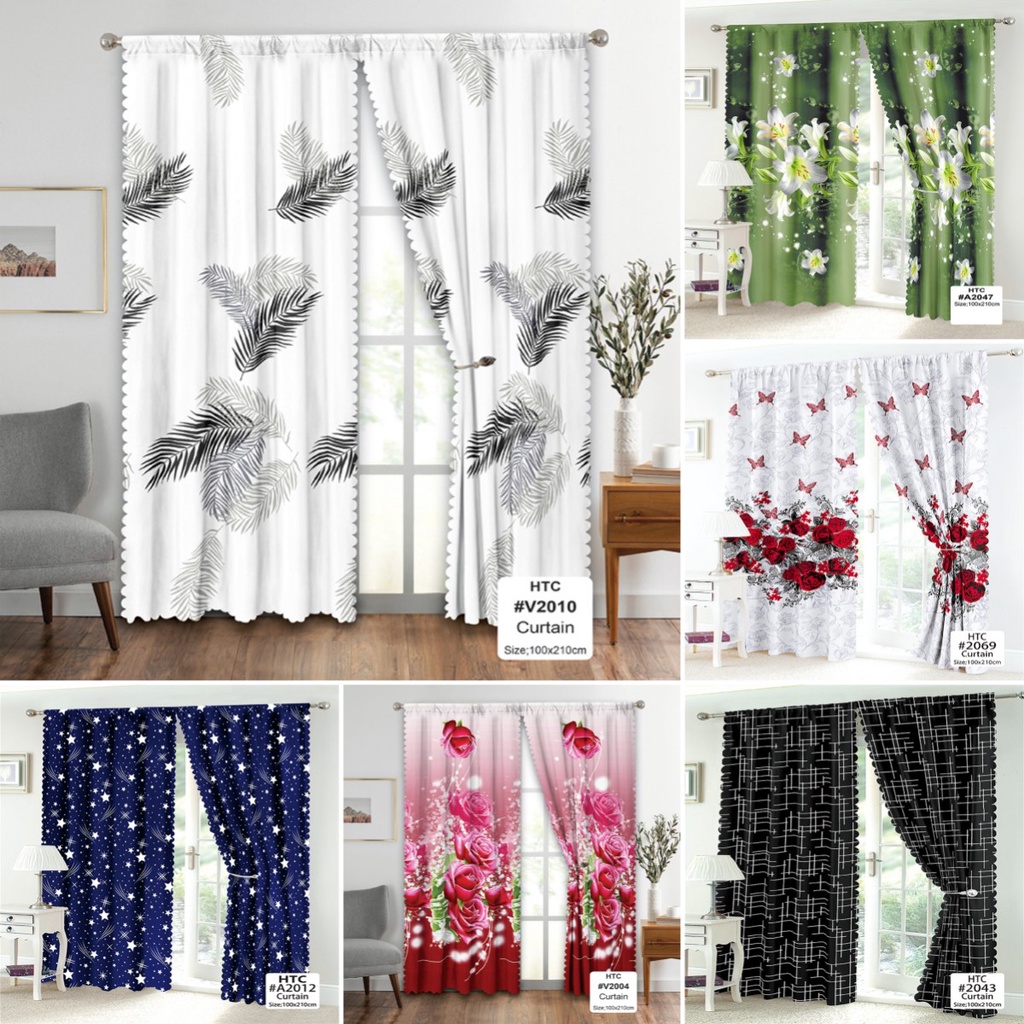 98K New Design 100x210CM Curtain For Window Kurtina Door Curtain Lace ...