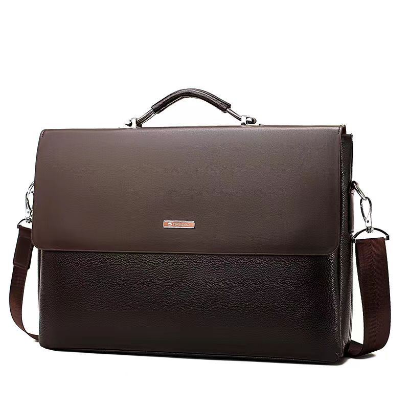【In Stock】 Business Briefcase Leather for Men Laptop Handbag for Women ...