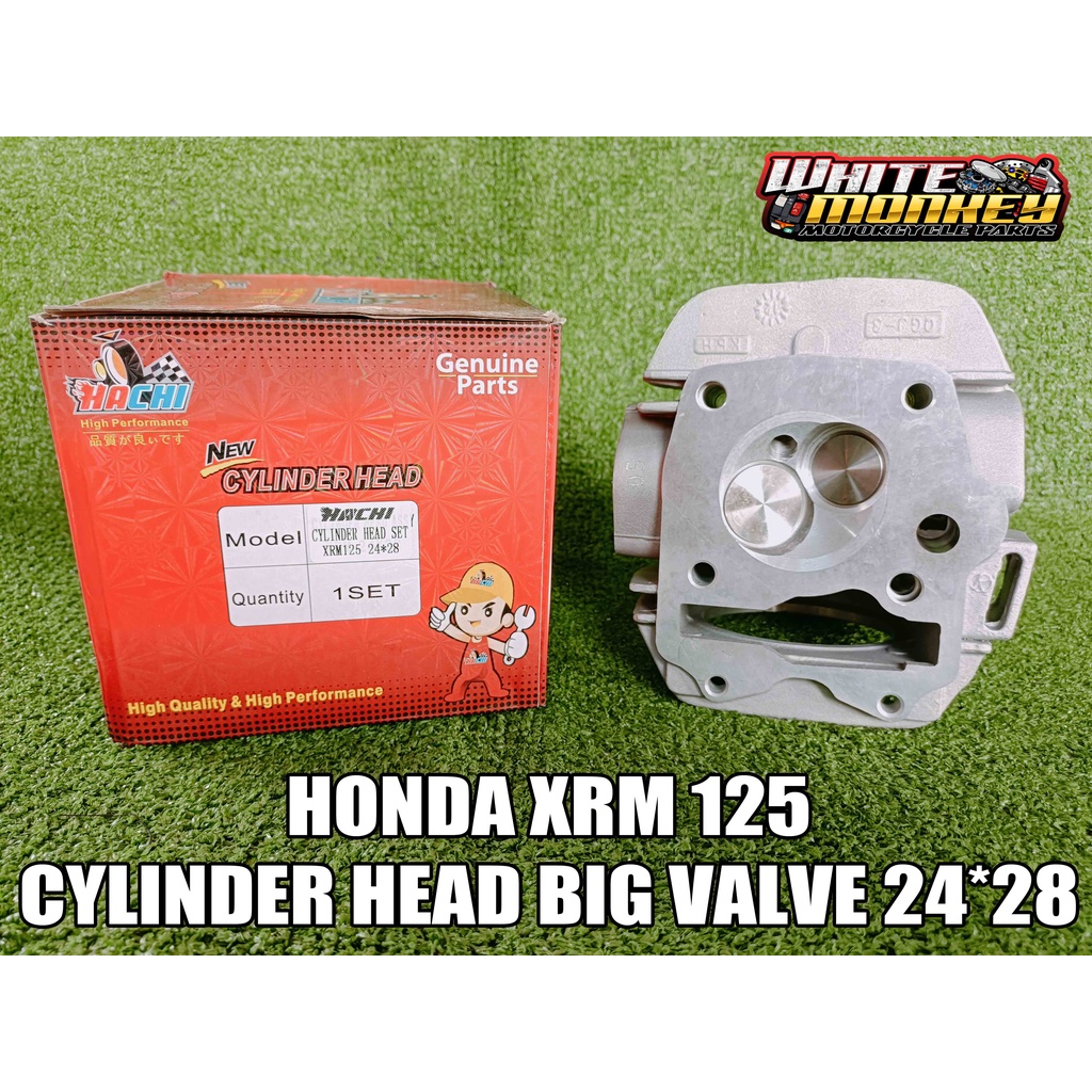 HACHI HONDA XRM 125 CYLINDER HEAD BIG VALVE 24MM*28MM | Shopee Philippines