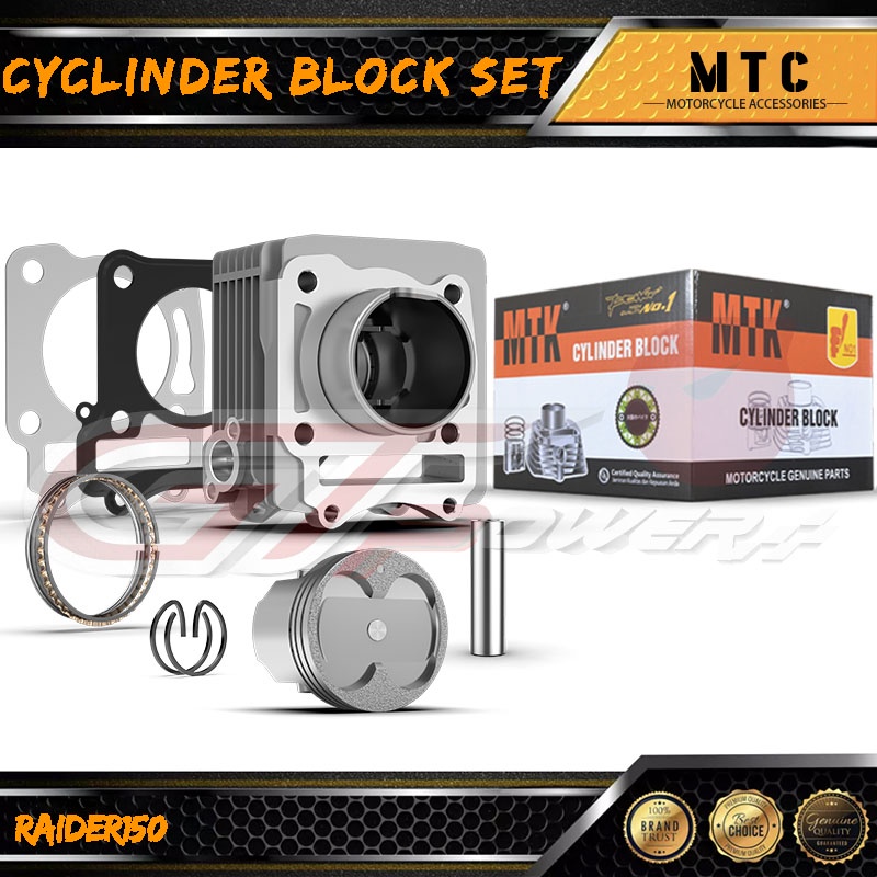 MTK Cylinder Block Set RAIDER150 STD Φ62MM Φ66MM Φ68MM | Shopee Philippines