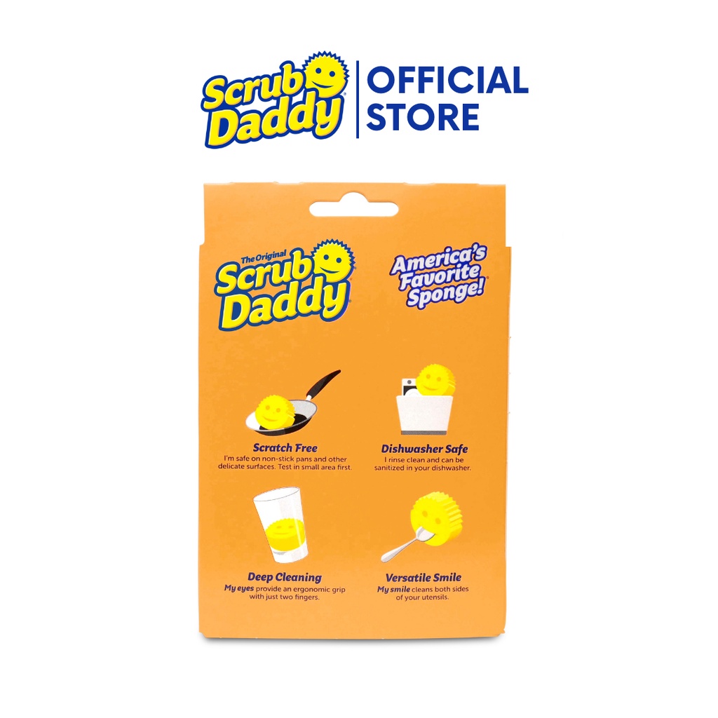 Scrub Daddy FlexTexture Scrubber Original Sponge - YELLOW | Shopee ...