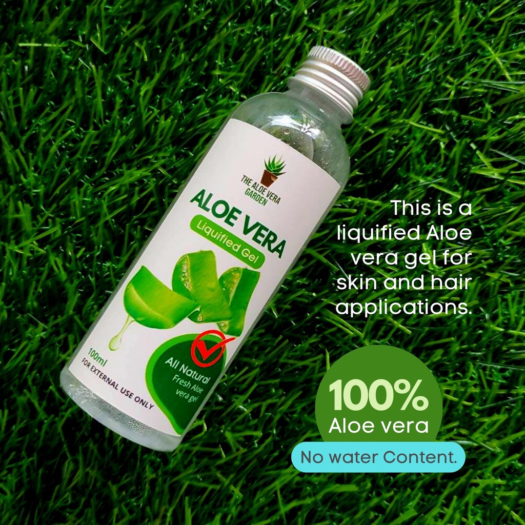 100ml Freshly Harvested Aloe vera gel (Liquified) | Shopee Philippines