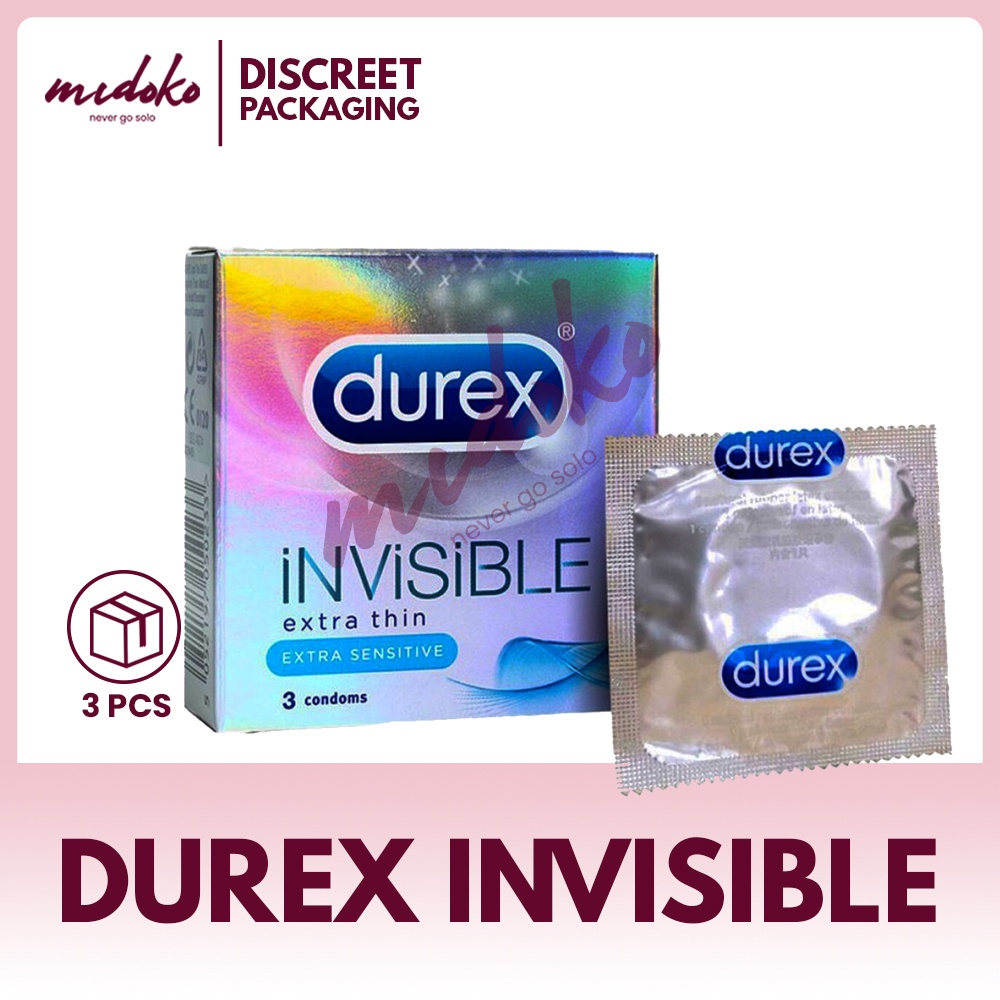 Midoko Durex Invisible Extra Thin, Extra Sensitive Condoms 3s | Shopee ...