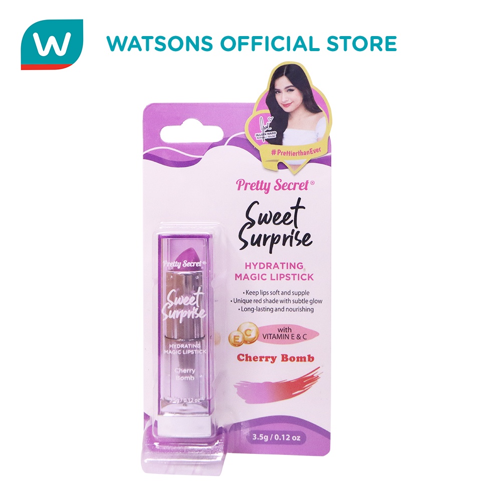 PRETTY SECRET Hydrating Magic Lipstick Cherry Bomb 3.5g | Shopee ...