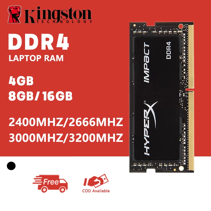 Kingston Hyperx Impact Laptop DDR4 RAM 4GB 8GB 16GB 2133Mhz 2400Mhz 2666Mhz 3200Mhz SOIDMM ...