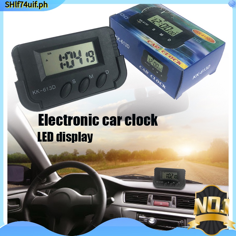 【ST】Electronic Digital Car Clock Automobile Mini Vehicle Watch Kenko ...