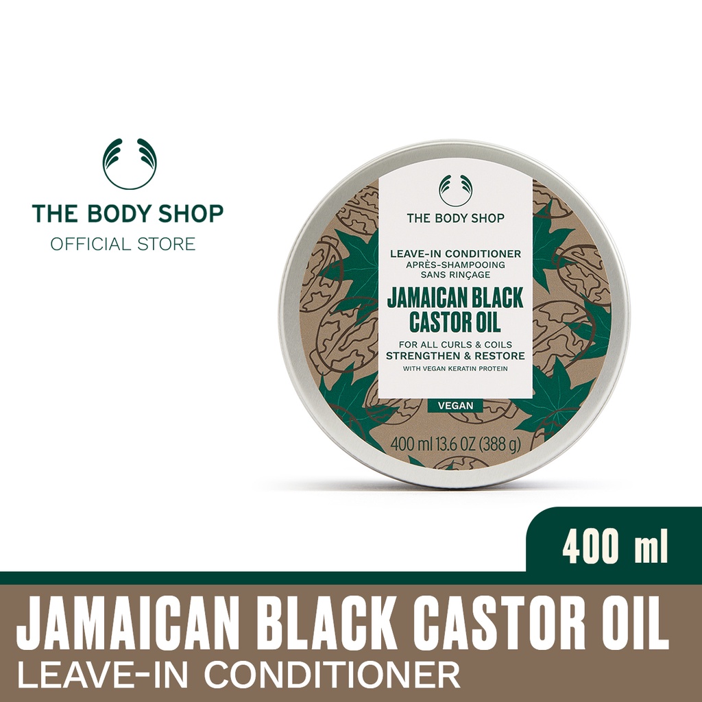 The Body Shop Jamaican Black Castor Oil Leave-In Conditioner (400ml ...