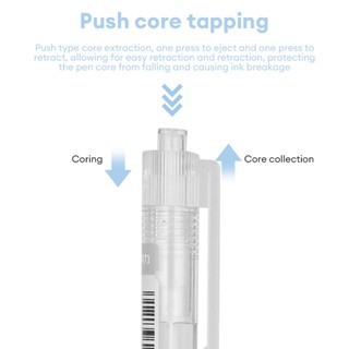 Deli A122 Press Gel Pen 0.35mm Black Student Writing Pens Stationery ...