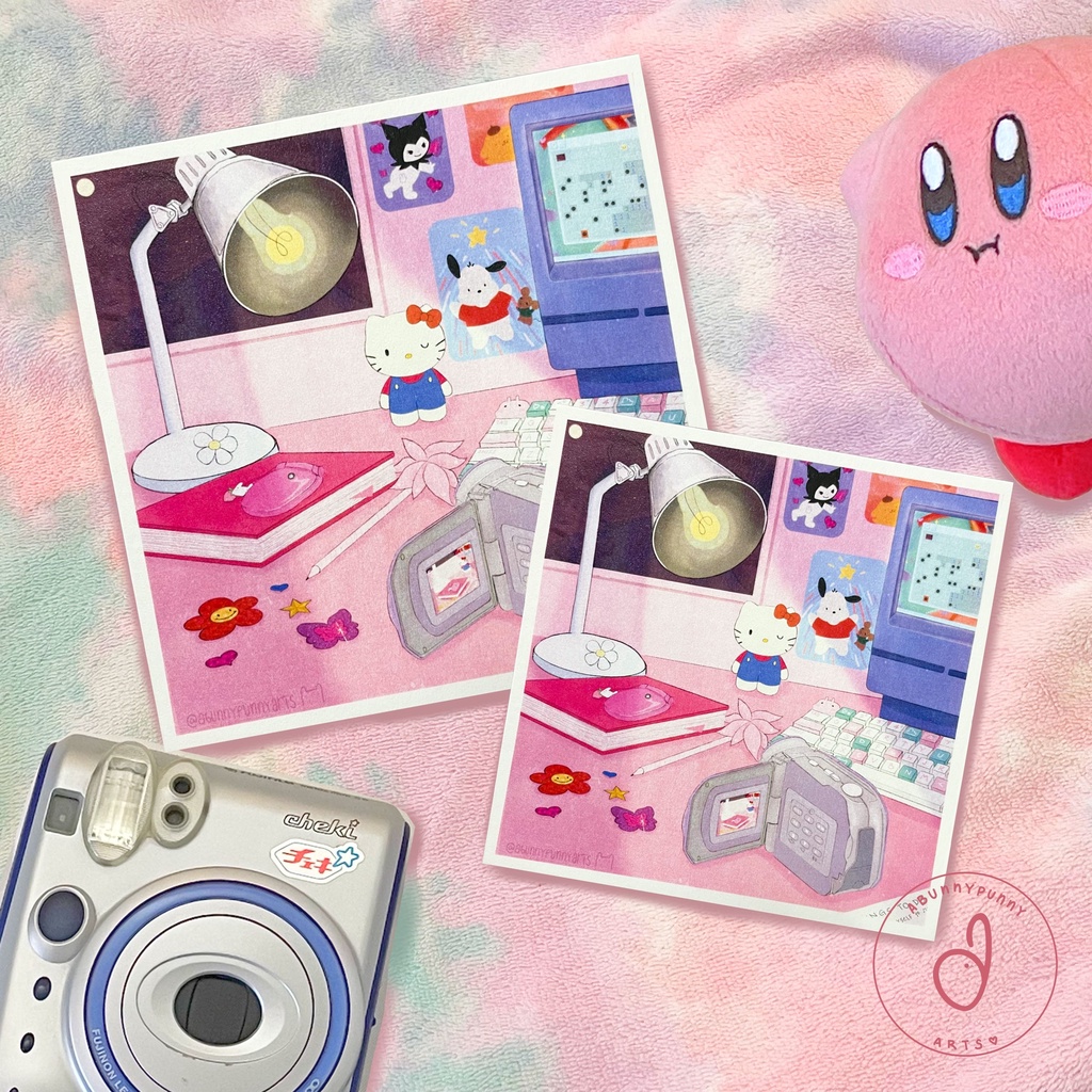 90s Aesthetic Desk Art Print on 300 gsm Card Paper | Shopee Philippines