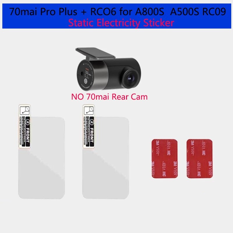 2 PCS For 70mai rear cam 4K car DVR rearview Cam 70mai Pro Plus rco6 ...