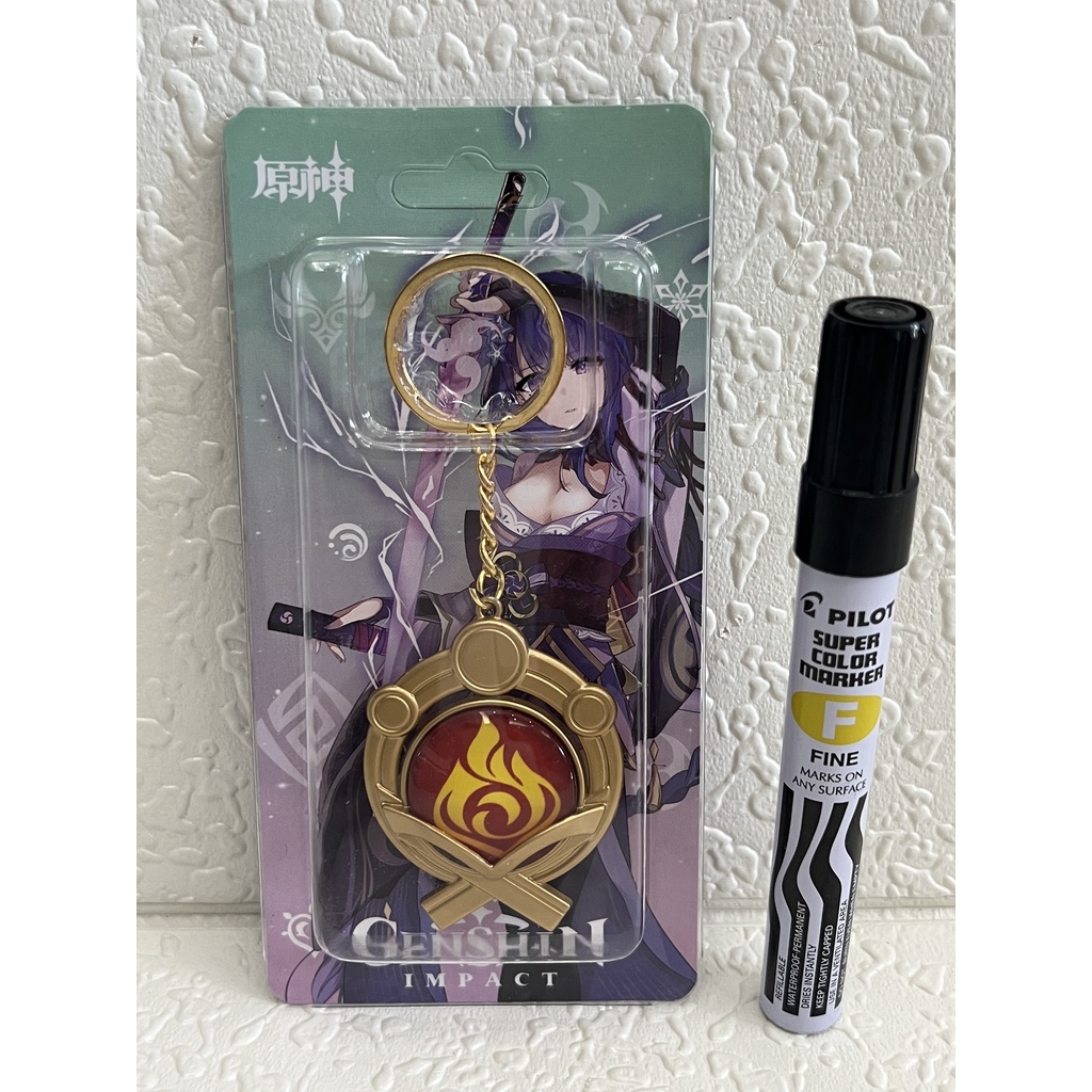 Genshin Impact Eyes of God Keychains Acrylic Luminous Mondstadt Liyue ...