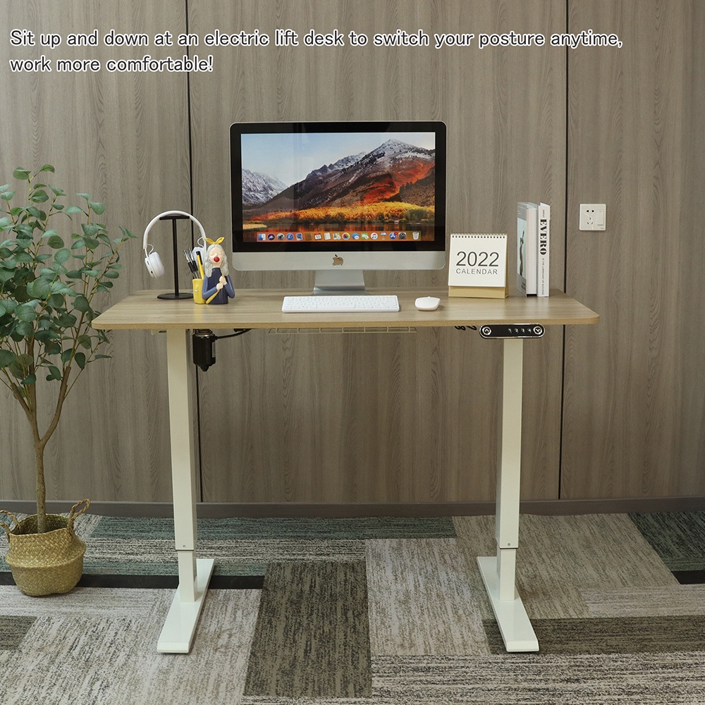 BilBil 43 inches 1.1M Electric Standing Desk Single Motor Desk Height ...