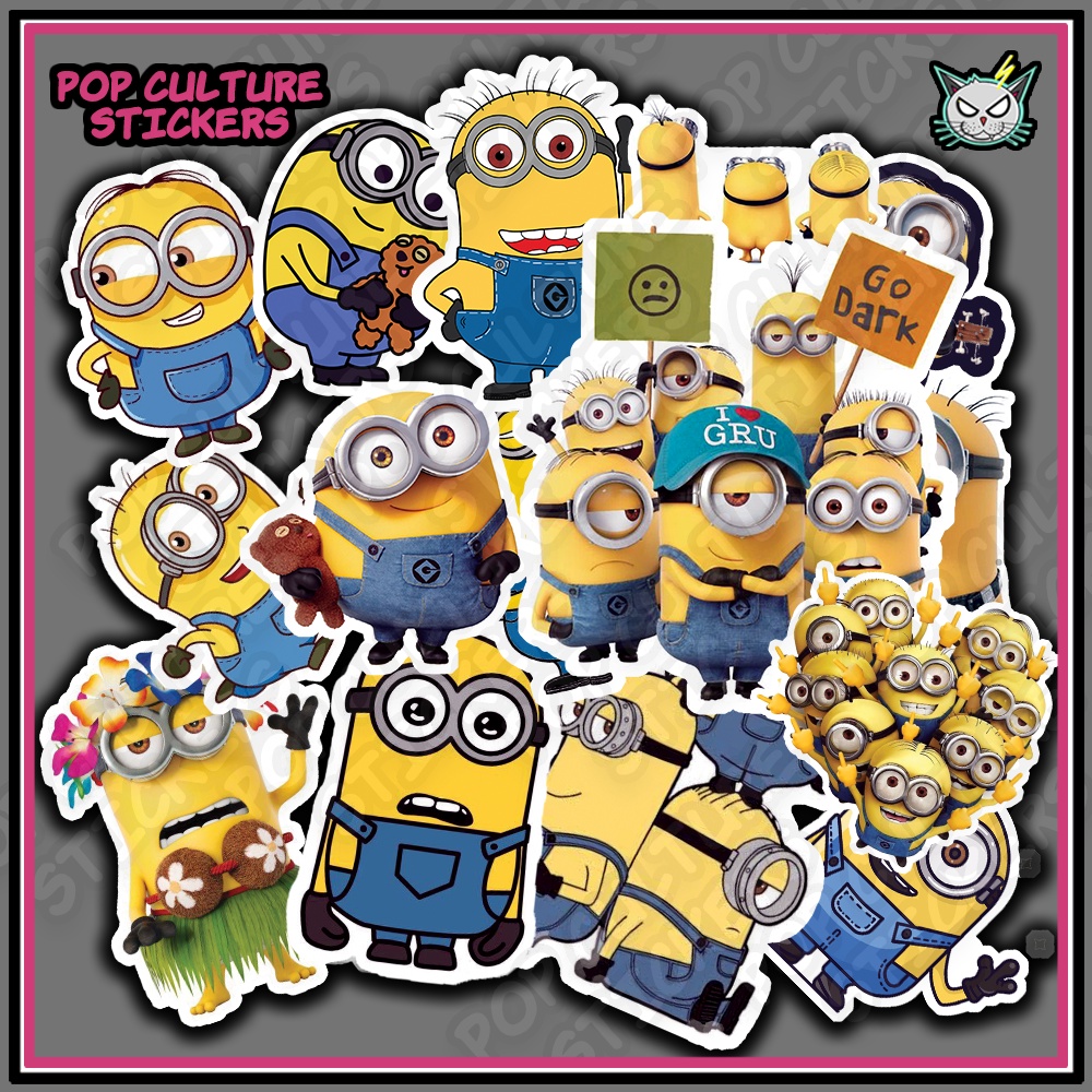 Cartoons - Cute Minions / Despicable Me - Vinyl Stickers (15pcs ...