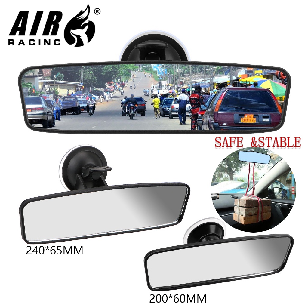 Car Wide-angle Rearview Mirror Adjustable Suction Cup 360° Rotates ...