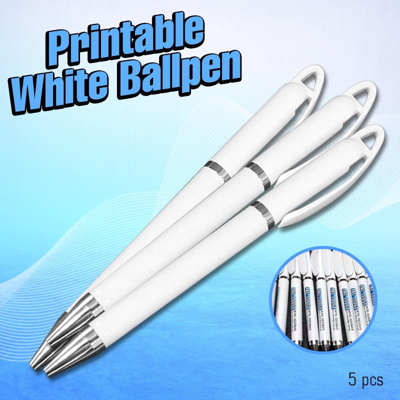 White Printable Ballpen Using Laser Decal Uv Stickers Sublimation ...