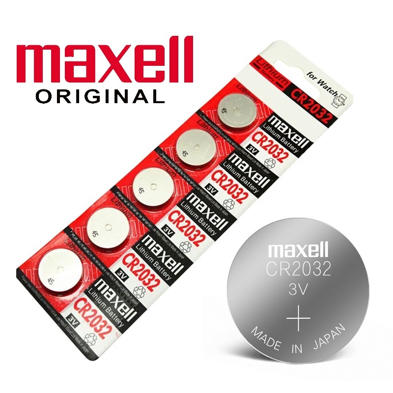 CR2032 Lithium 3v Original maxell Coin Cell Watch Battery | Shopee ...