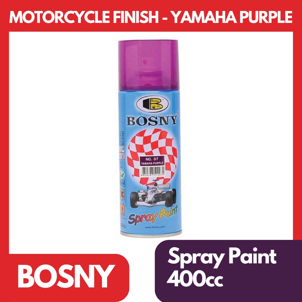 Bosny Candy Tone Yamaha Purple Motorcycle Finish Spray Paint 400cc ...