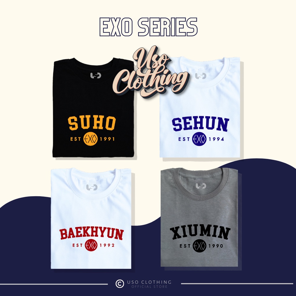 EXO SHIRT PART 2 / KOREAN SHIRT / MINIMALIST KPOP SHIRT / SUHO SEHUN ...