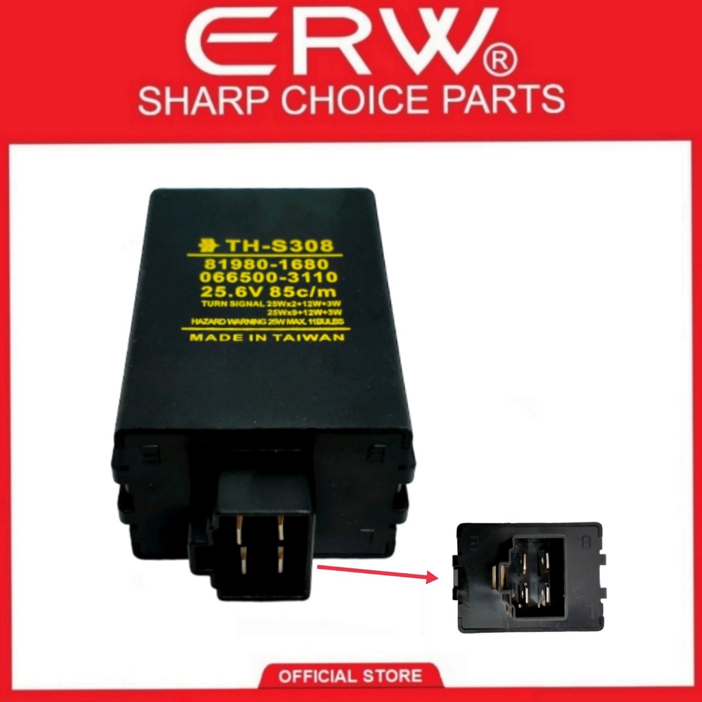 FLASHER RELAY Replacement part no:.(066500-3110 / 066500-1330) ISUZU ...