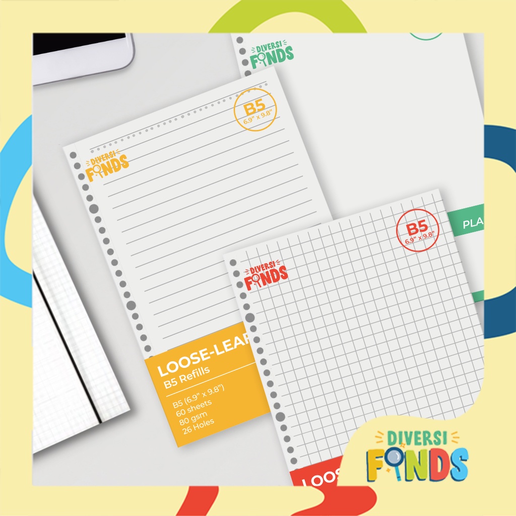 Side Spring Refillable Style Binding Notebook 60 SHEETS - Size A5 and ...