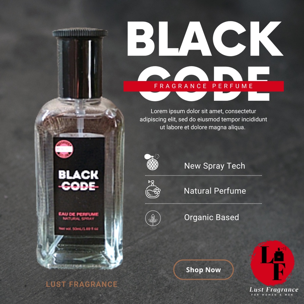 BLACK CODE MEN PERFUME EDP | Shopee Philippines