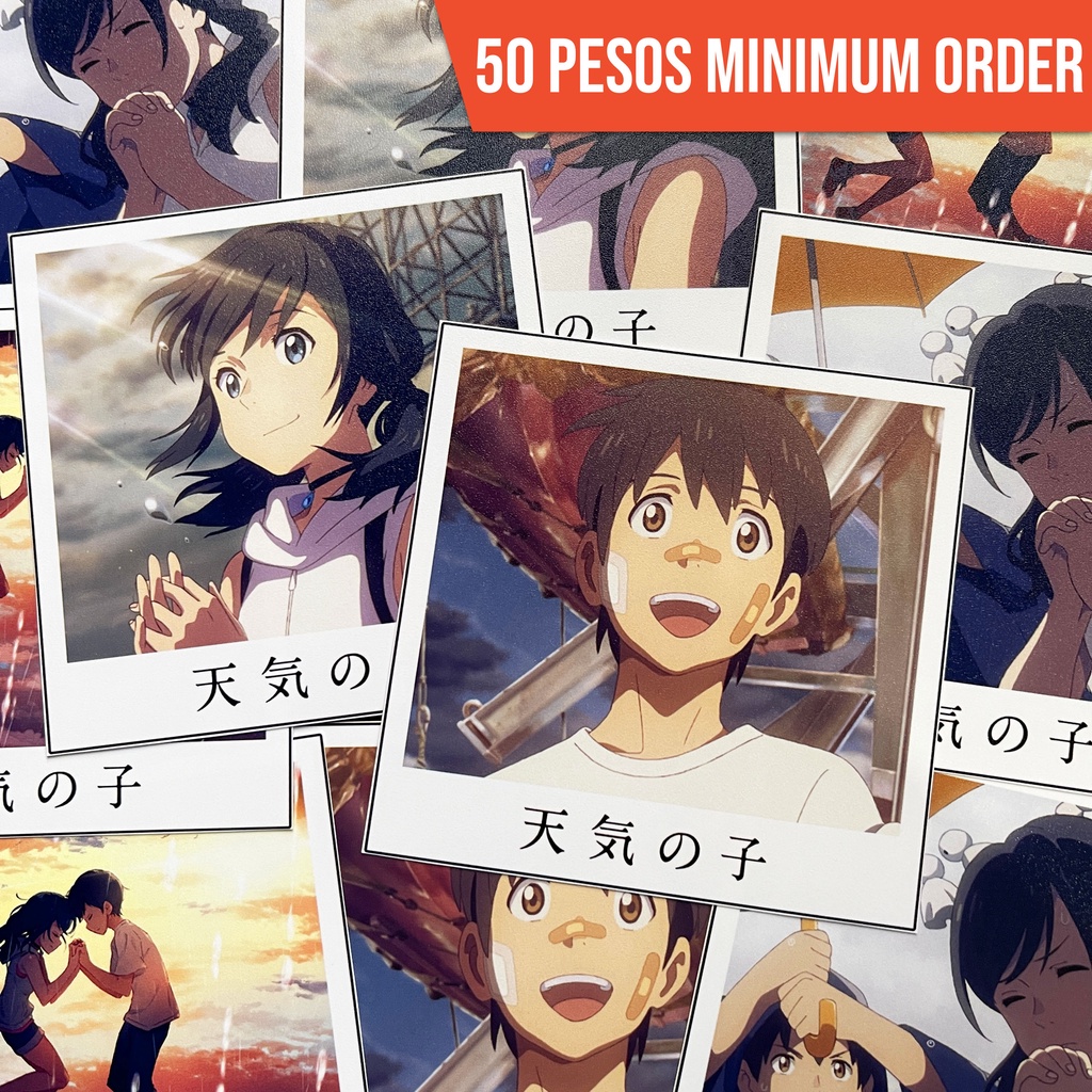 Weathering with You Anime Square Prints | Shopee Philippines