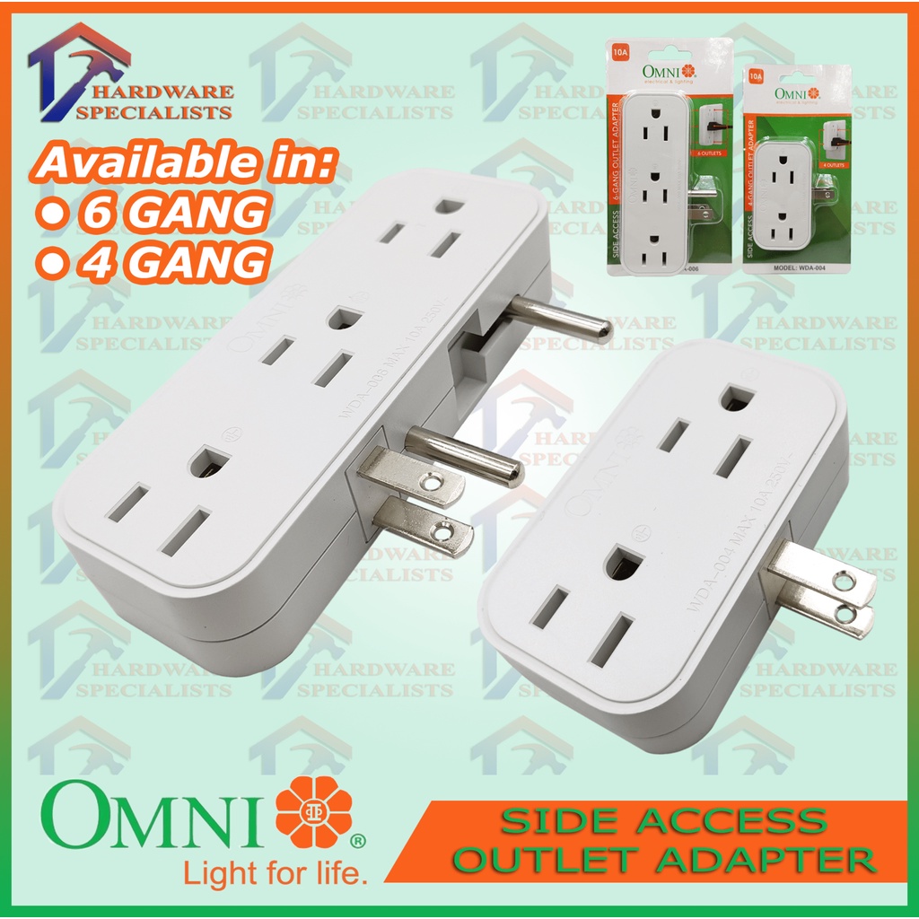 Omni Side Access Outlet Adapter 4 Gang WDA-004 or 6 Gang WDA-006 ...