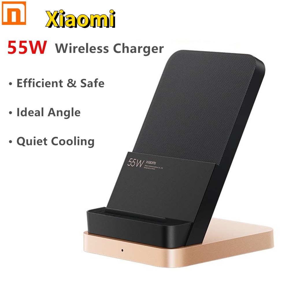 Xiaomi 55W Vertical Air-cooled Wireless Charger Max Flash Charging Qi ...