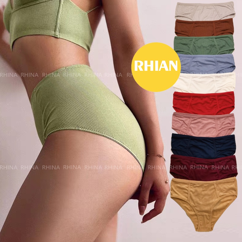 Rhian High Cut Sexy Plus Size M Xxl Panty For Women High Waist Panties