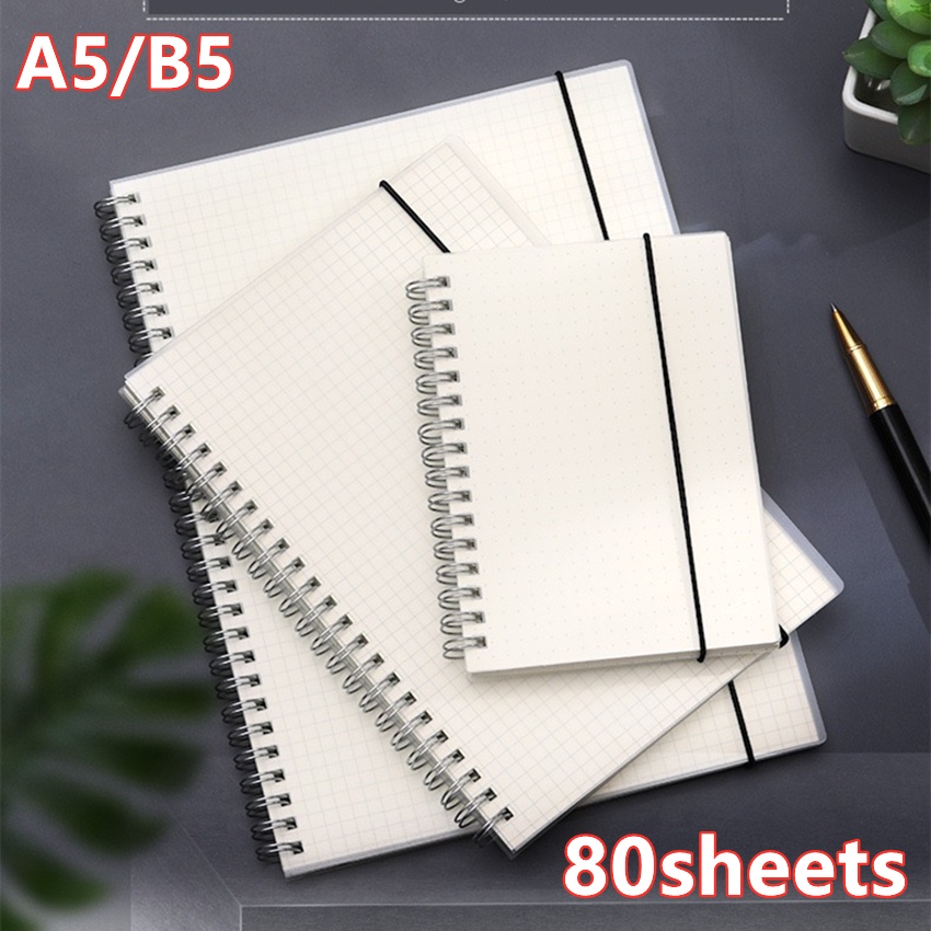 Grid /Blank /Line, A5/B5 Loose-Leaf Coil notebook Student Coil Note ...
